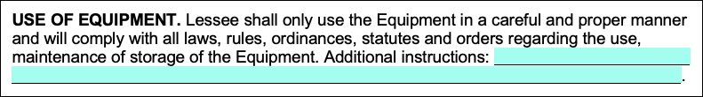 Free Equipment Lease Agreement | PDF | Word