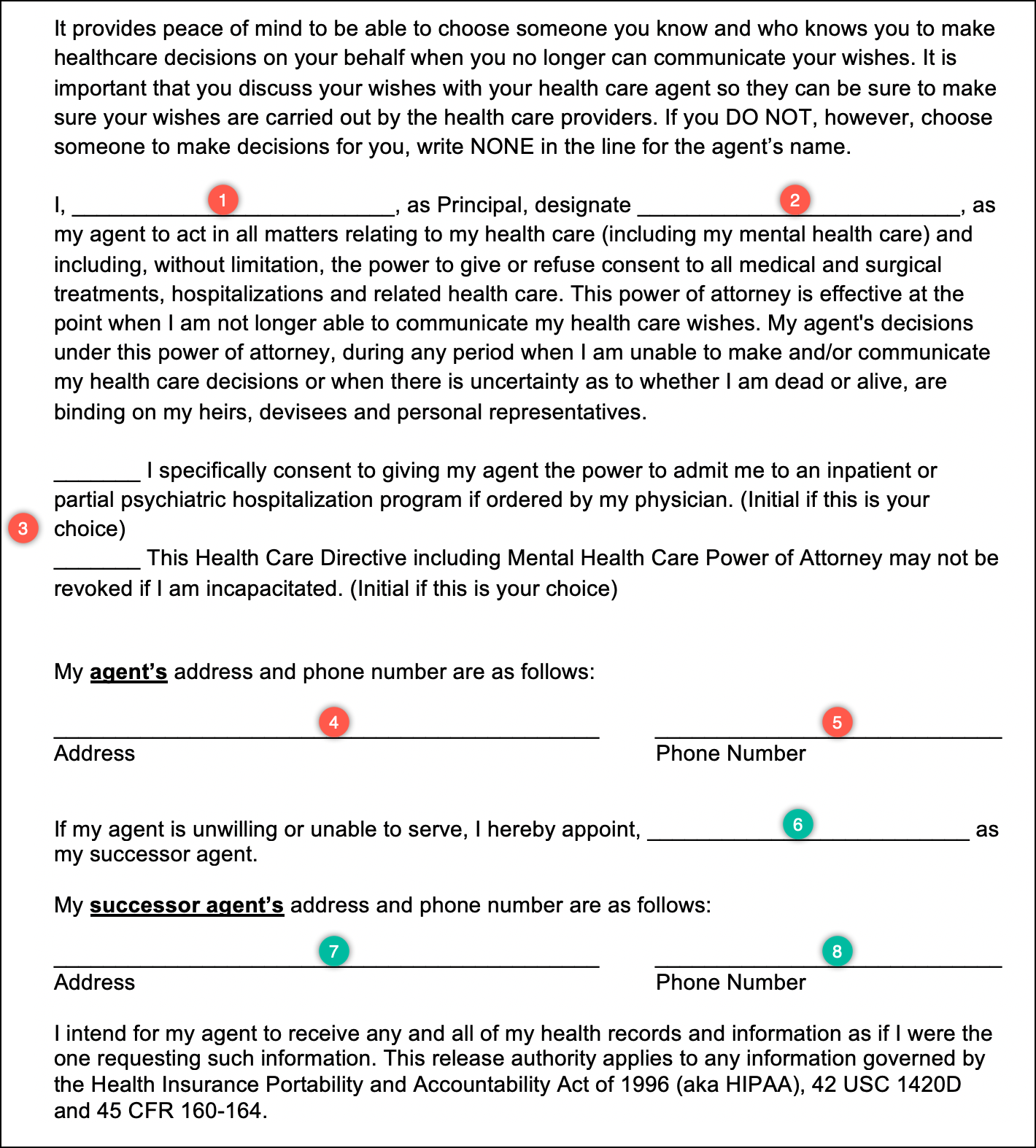 Free Advance Directive Forms - PDF | Word