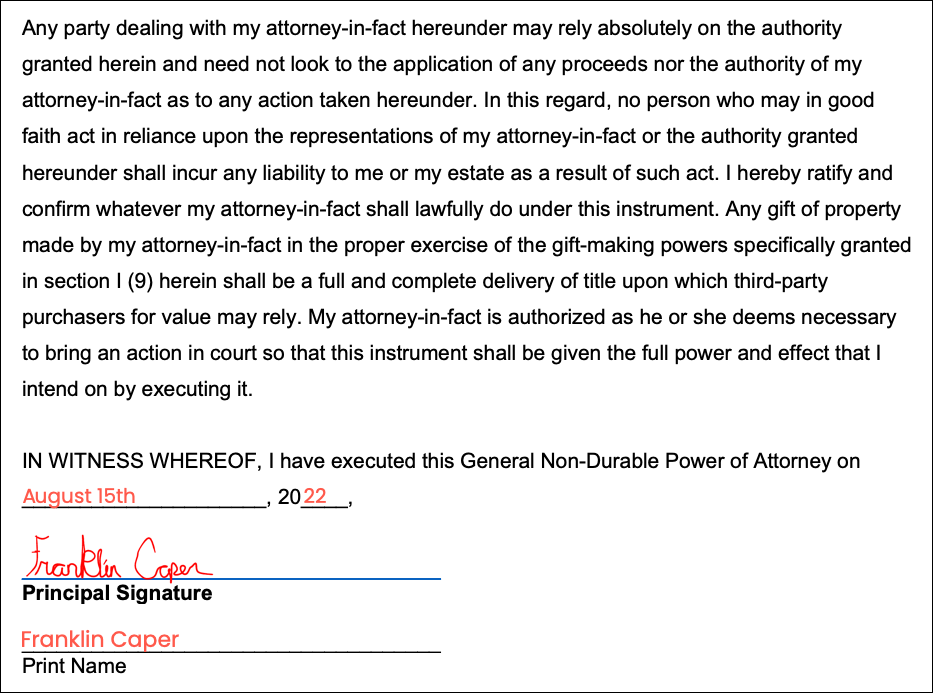Free General Power of Attorney Forms | PDF | Word