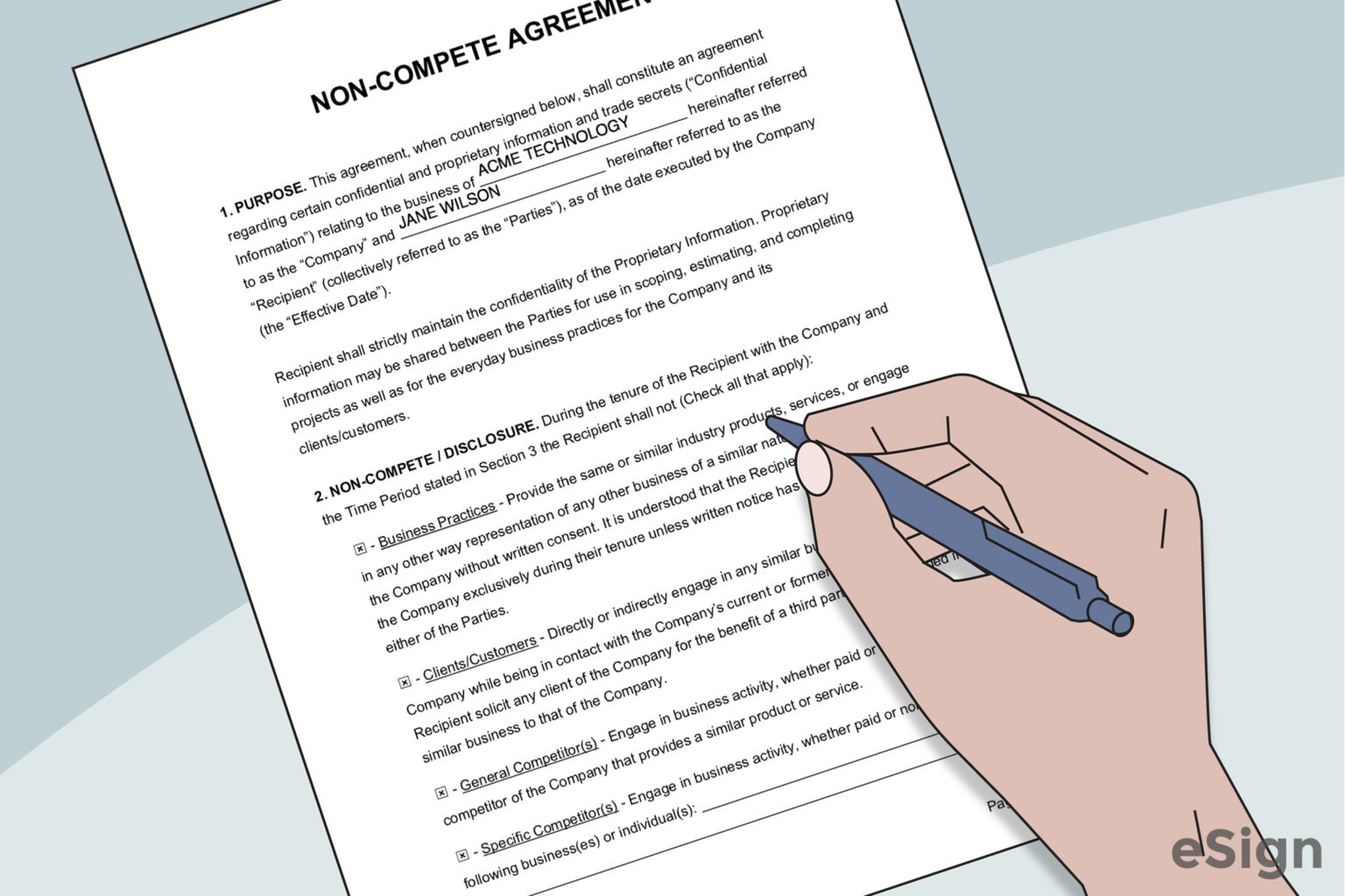 Free Non-Compete Agreement Template | PDF | Word