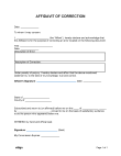 Free Affidavit of Correction | PDF | Word