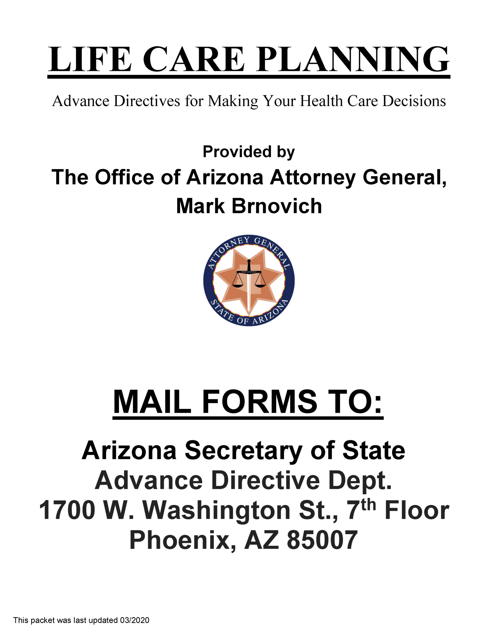 Free Arizona Do Not Resuscitate (DNR) Form | PDF