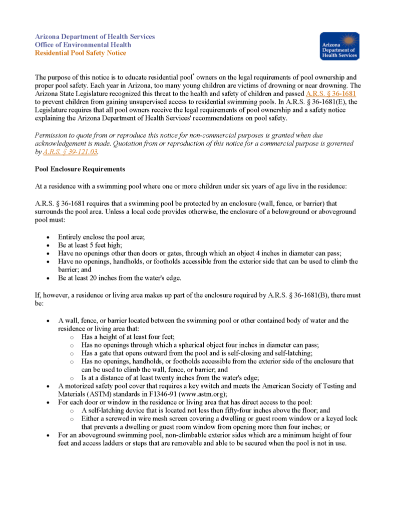 Free Arizona Rental Lease Agreements | Laws - PDF | Word