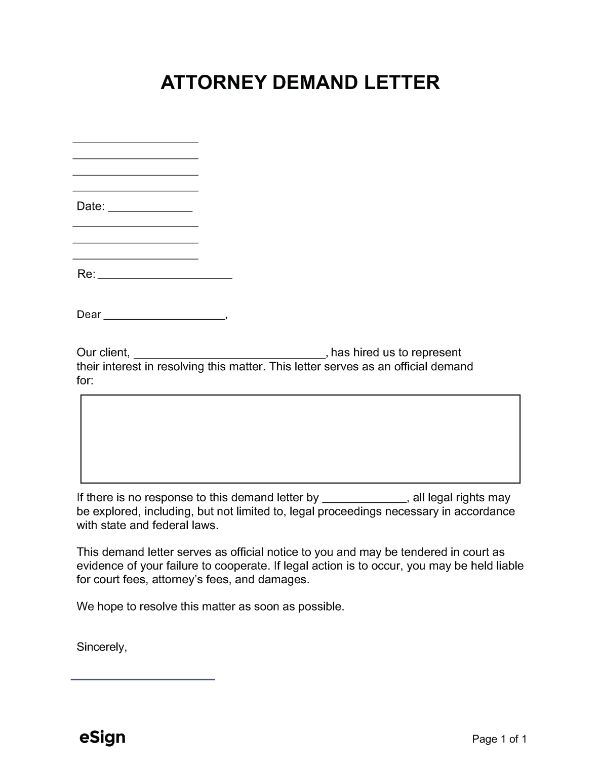 Free Return of Personal Property Letter Template | PDF | Word