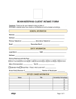 Free Bookkeeping Client Intake Form | PDF | Word