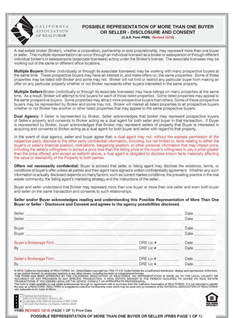 Free California Real Estate Listing Agreement | PDF | Word