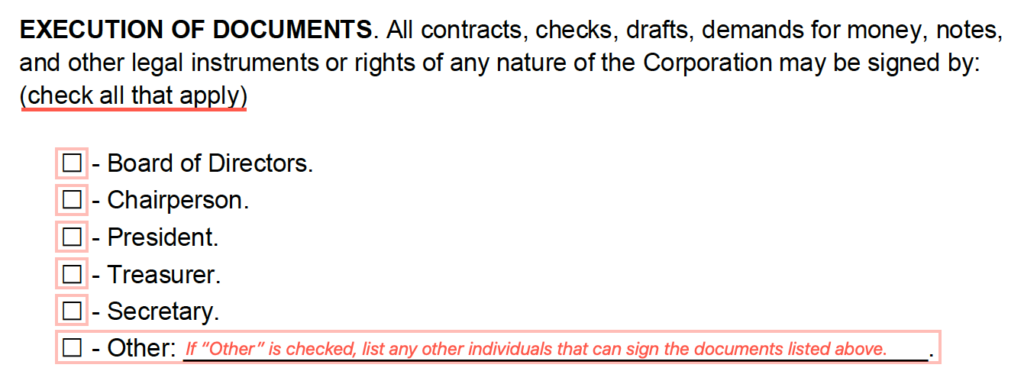 Free Corporate Bylaws Template | PDF | Word