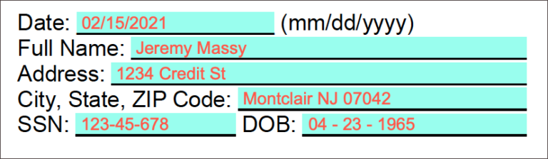 Free Credit Report Dispute Letter Template | PDF | Word