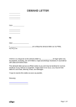 Free Demand Letter Template (18) | PDF | Word