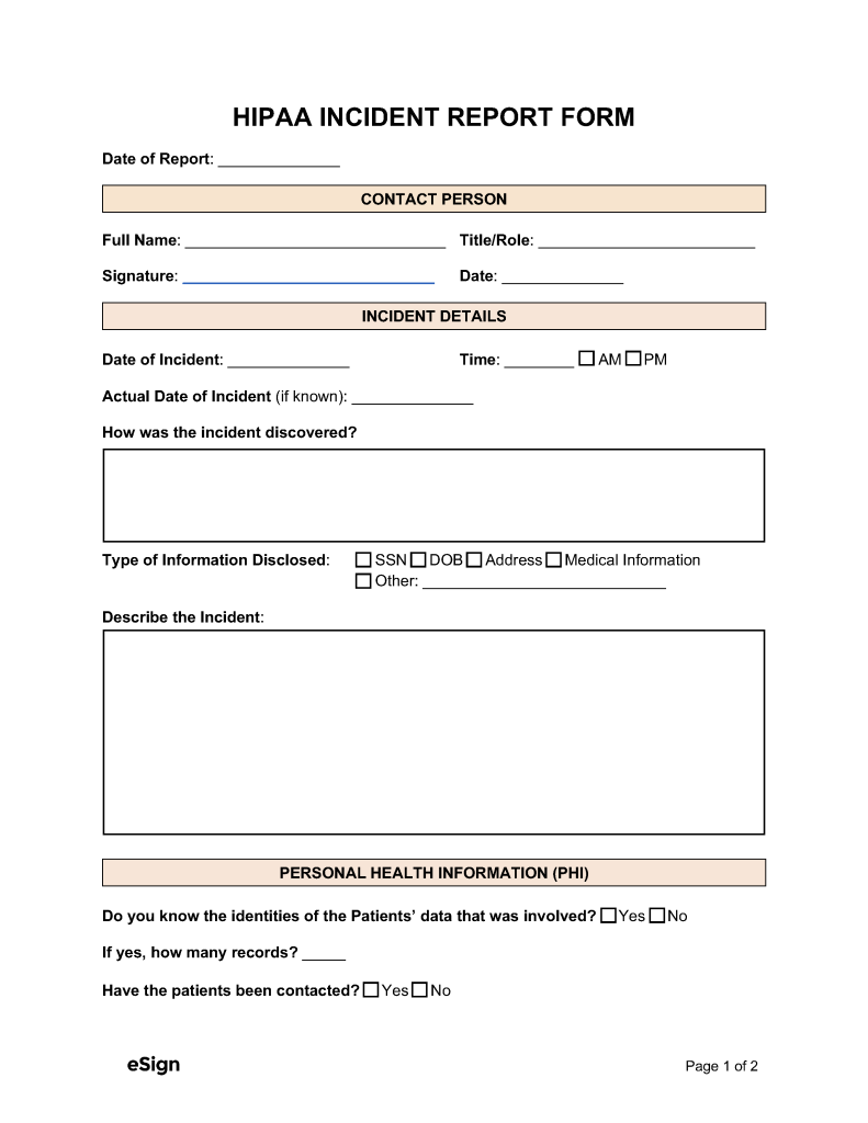 Free IT Security Incident Report Template | PDF | Word