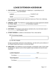 Free Lease Extension Addendum | PDF | Word