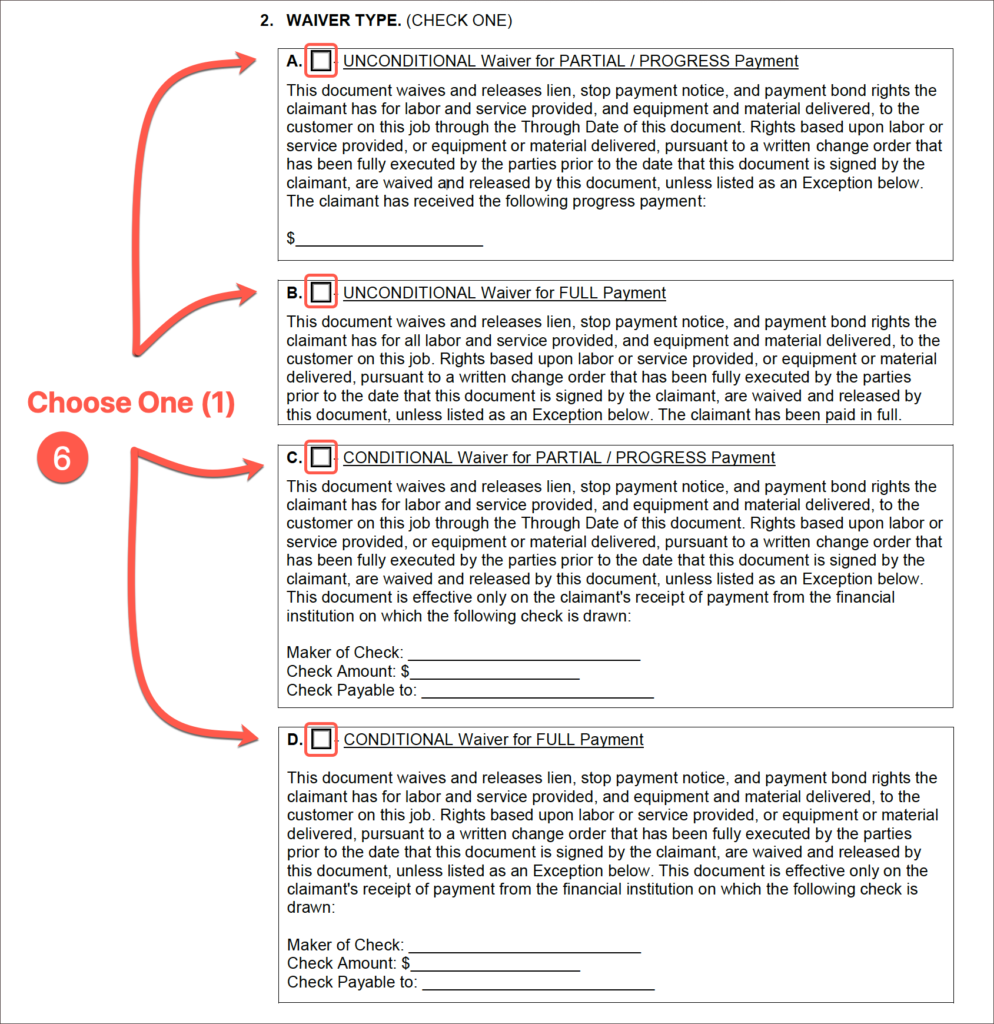 Free Lien Waiver Forms | PDF | Word