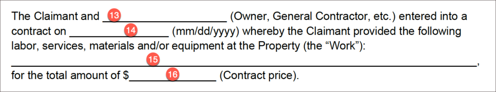 Free Mechanic's Lien Form | PDF | Word