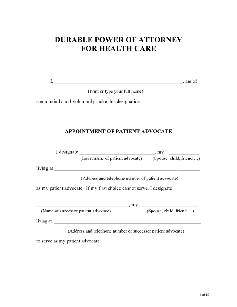 Free Michigan Do Not Resuscitate (DNR) Form | PDF