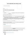 Free Part-Time Employee Offer Letter | PDF | Word