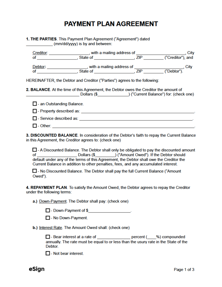 Free Loan Agreement Template | PDF | Word