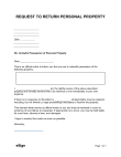 Free Return of Personal Property Letter Template | PDF | Word