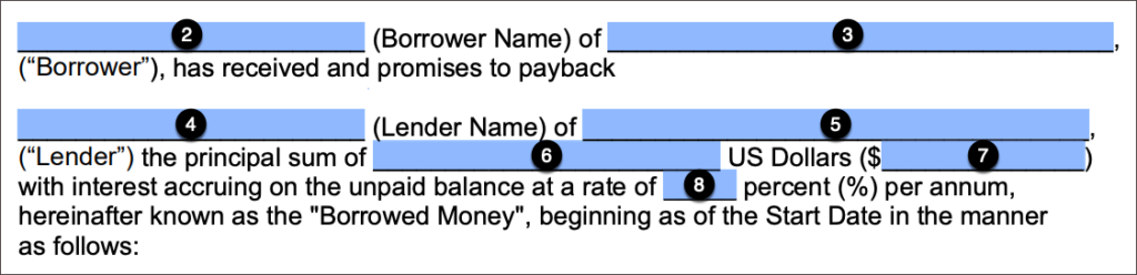 Free Promissory Note Template - PDF | Word