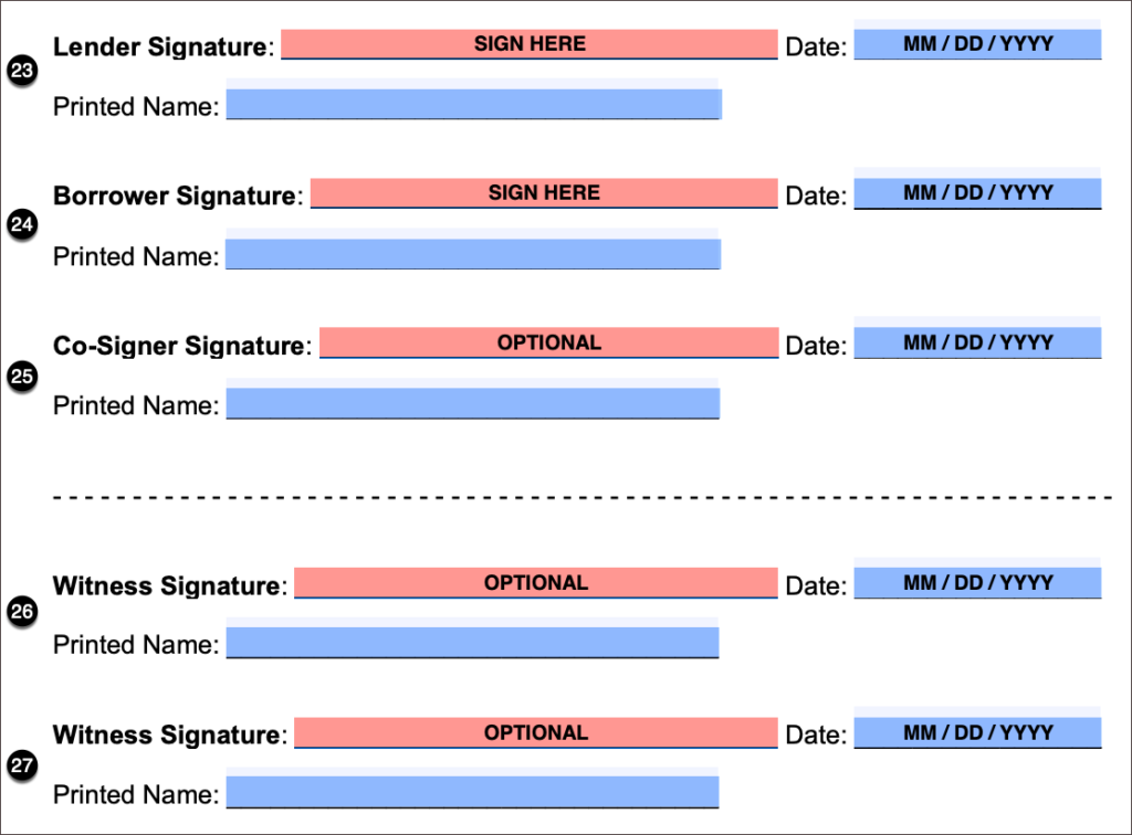 Free Promissory Note Template - PDF | Word