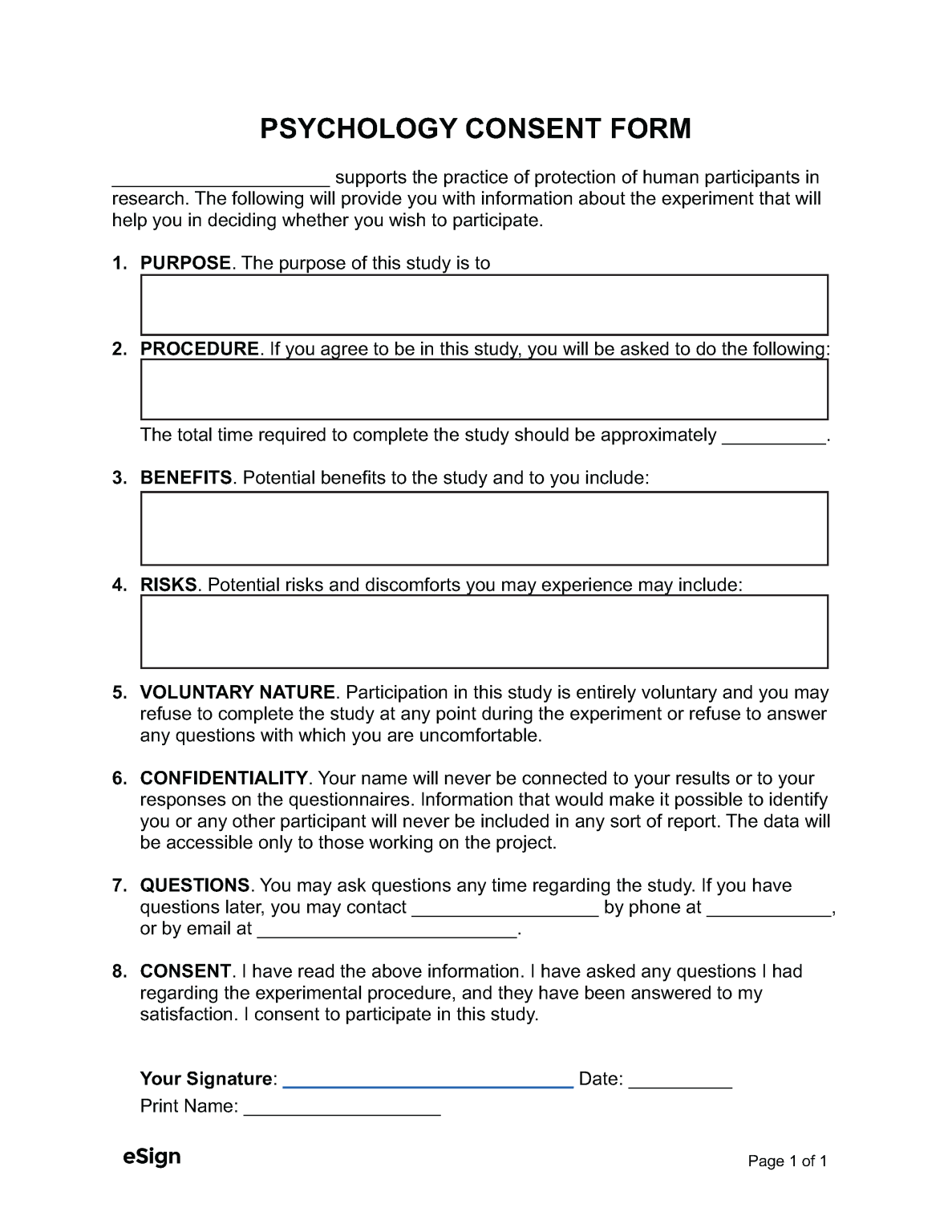 Free Survey Consent Form | PDF | Word