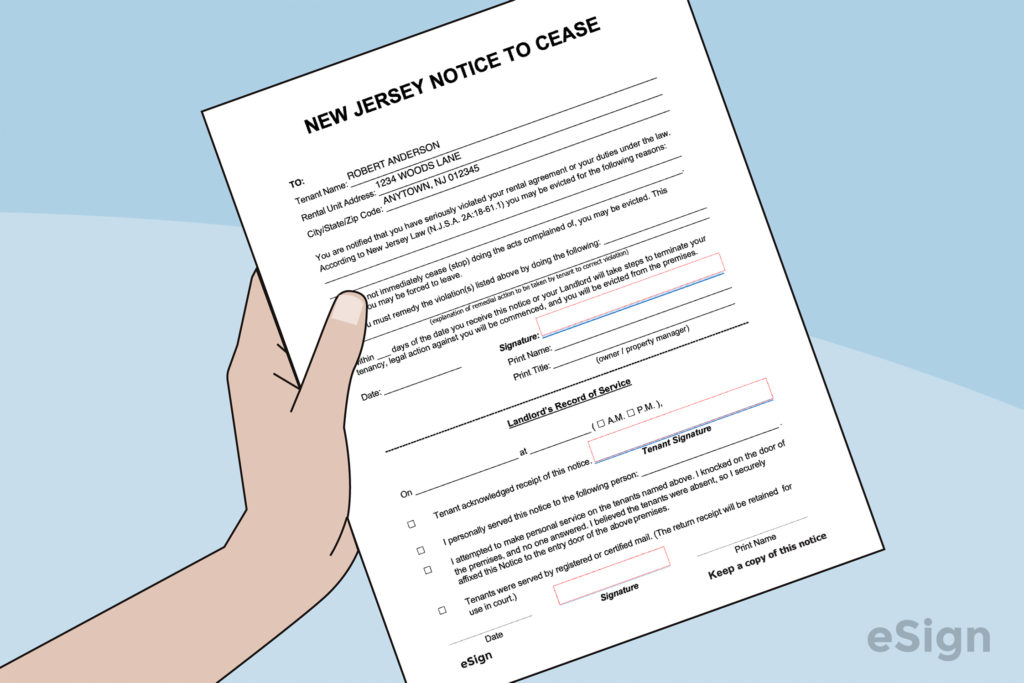 Free New Jersey Eviction Notice Templates (8) | PDF | Word