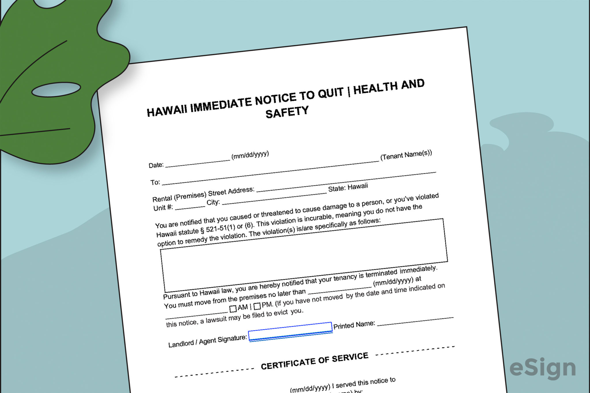Free Hawaii Eviction Notice Templates (6) | PDF | Word