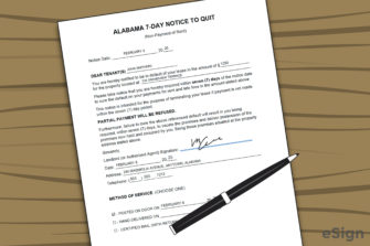 Free Alabama Eviction Notice Template (4) | PDF | Word