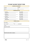 Free Student Incident Report Template | PDF | Word