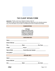 Free Tax Client Intake Form | PDF | Word