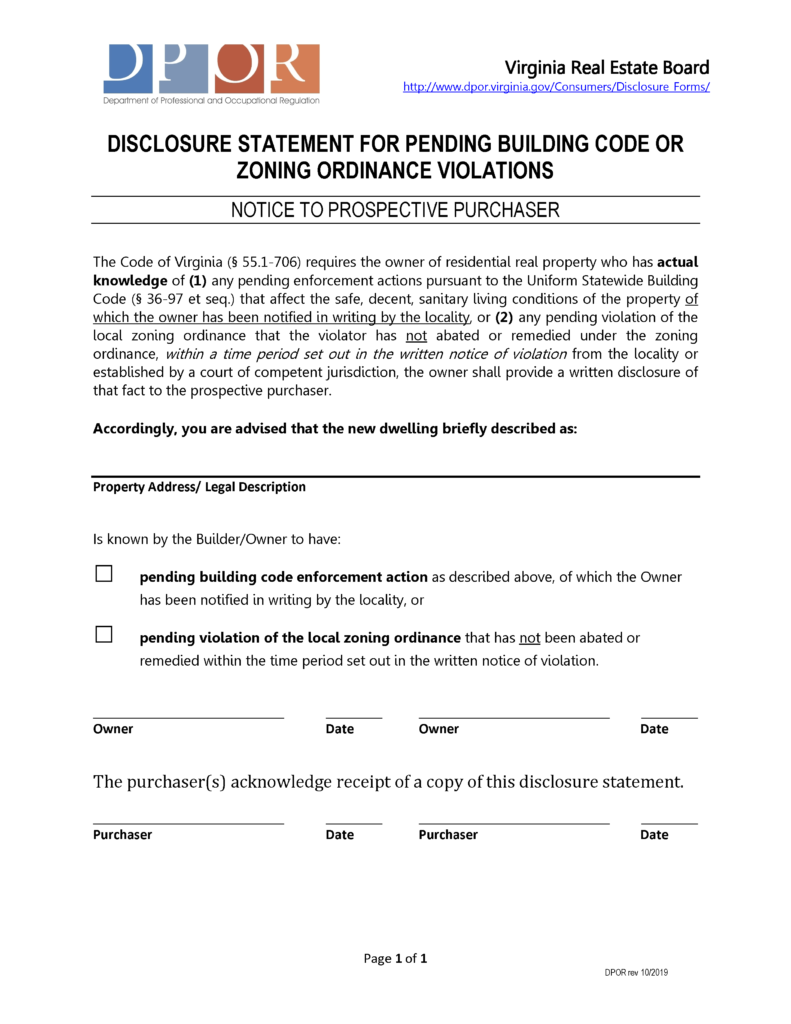 Free Virginia Residential Purchase and Sale Agreement | PDF | Word