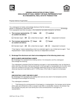 Free Virginia Real Estate Listing Agreement | PDF | Word
